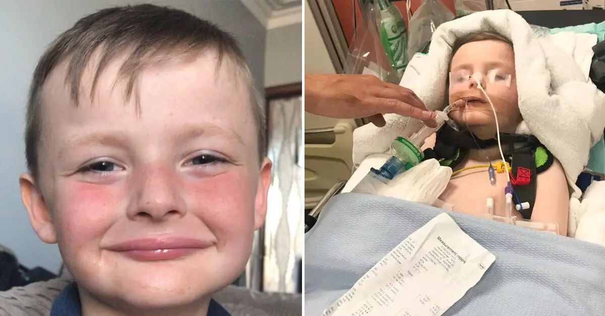 Boy Placed Under Induced Coma To Stop Brain From Swelling And Having ...